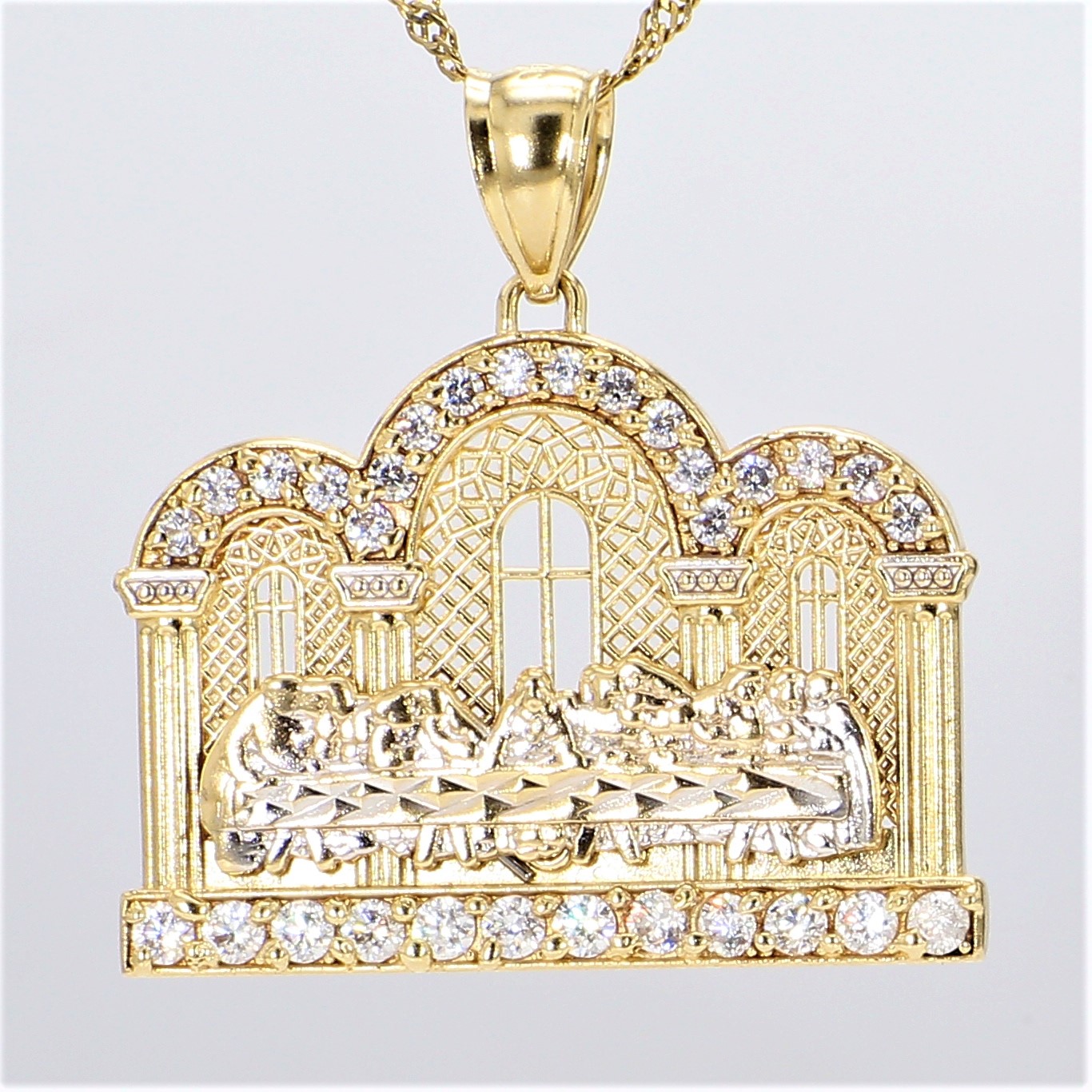 10K Yellow Gold Last Supper Pendant| 4.1 Grams - P102521 - WMJE