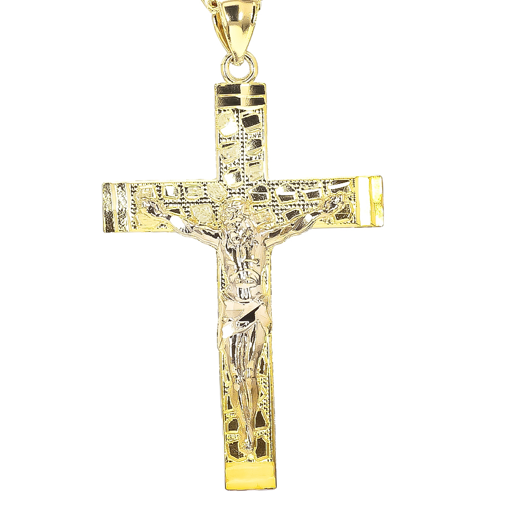 10K Yellow Gold Jesus Cross Pendant| 4.20 Grams - P916222 - WMJE